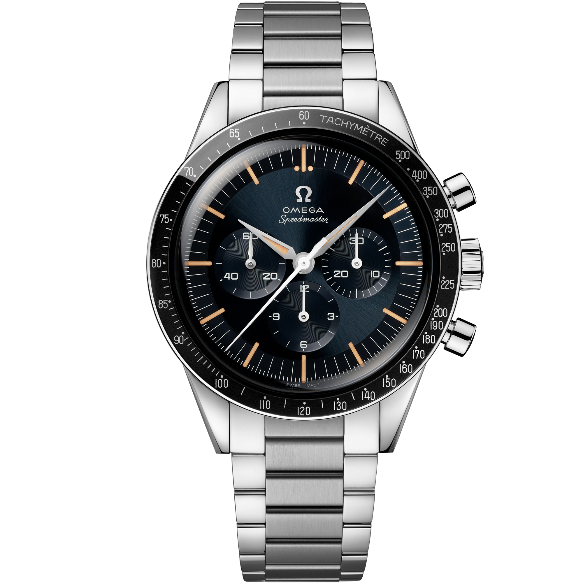 Unworn, Omega Speedmaster First Omega in Space, Co-Axial Chronograph ...