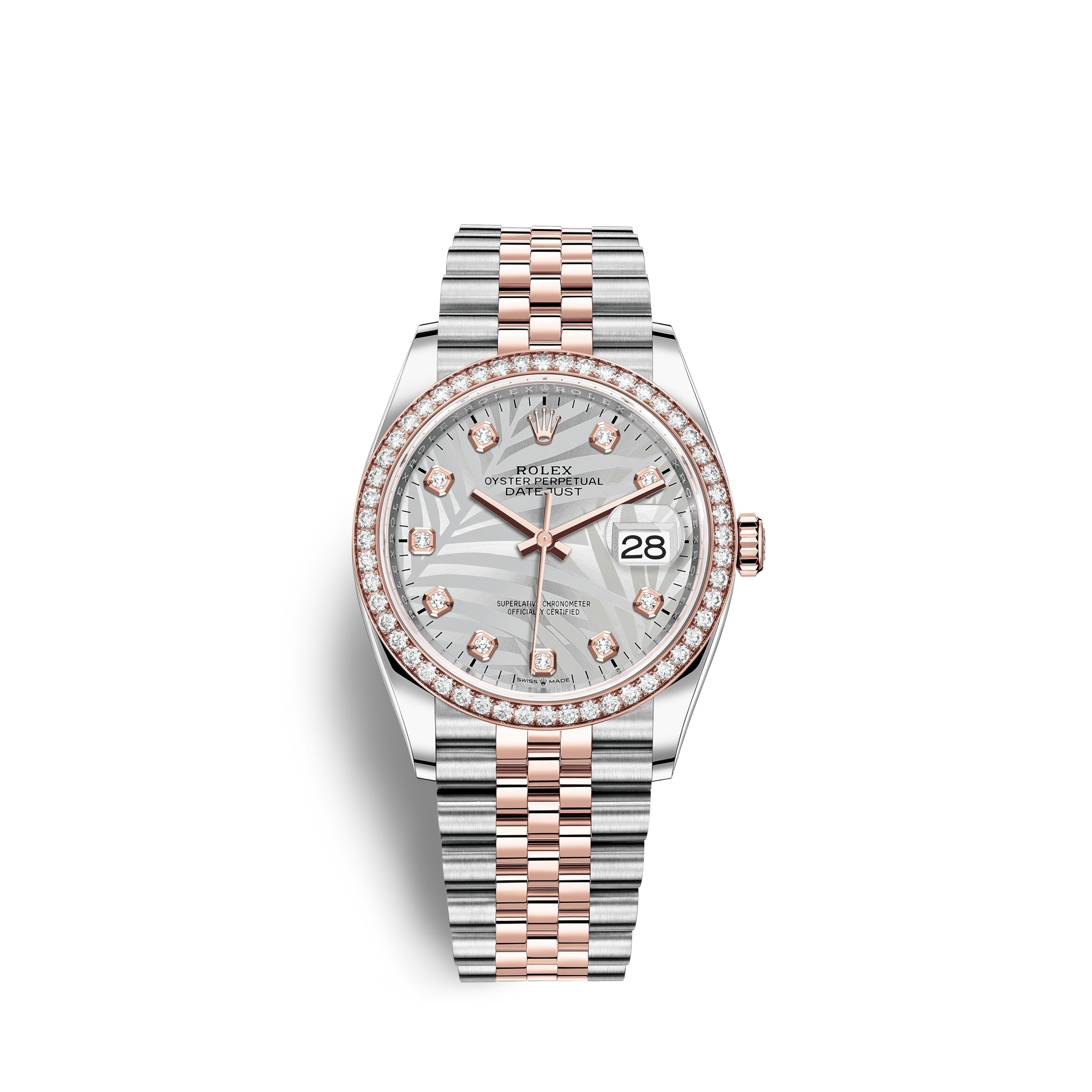 Rolex Datejust 36mm, Oystersteel and 18k Everose Gold, Ref# 126281rbr ...
