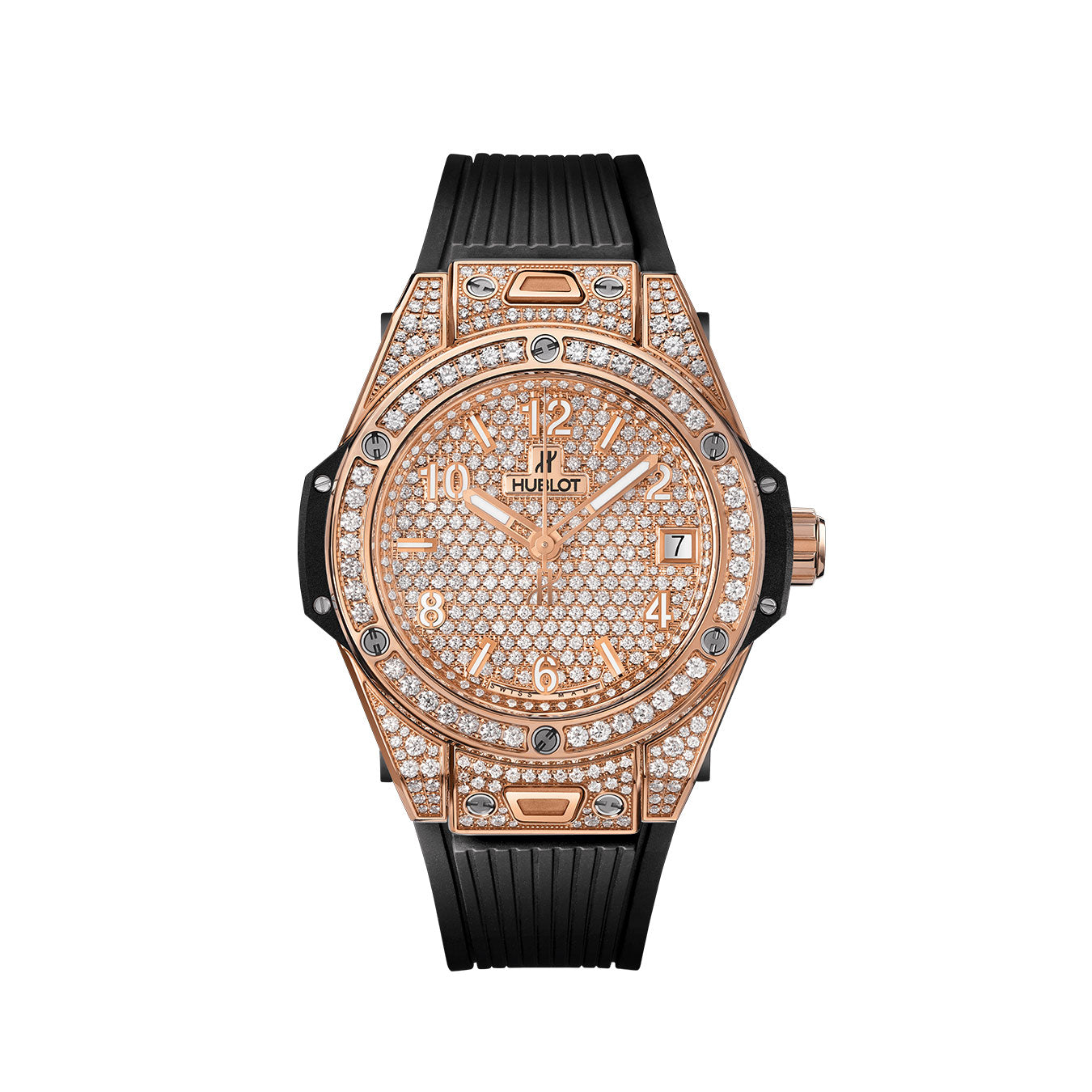 Hublot Big Bang ONE CLICK KING GOLD FULL PAVÉ Ref# 465.OX.9010.RX.1604 ...